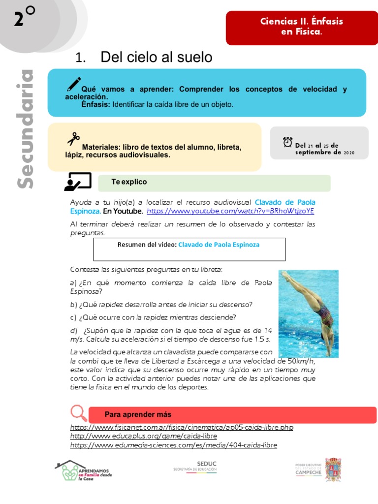 S5 Velocidad Y Aceleración Pdf Pdf Fuerza Velocidad