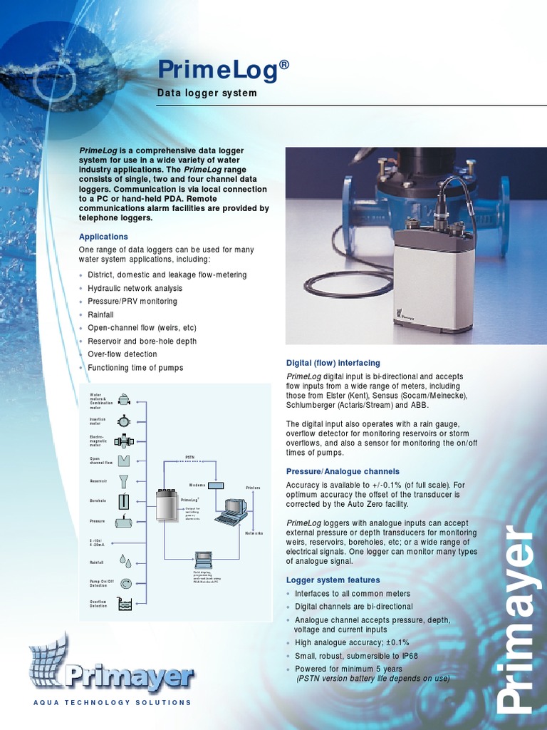 PRIMELOG | Download Free PDF | Sensor | Electronics