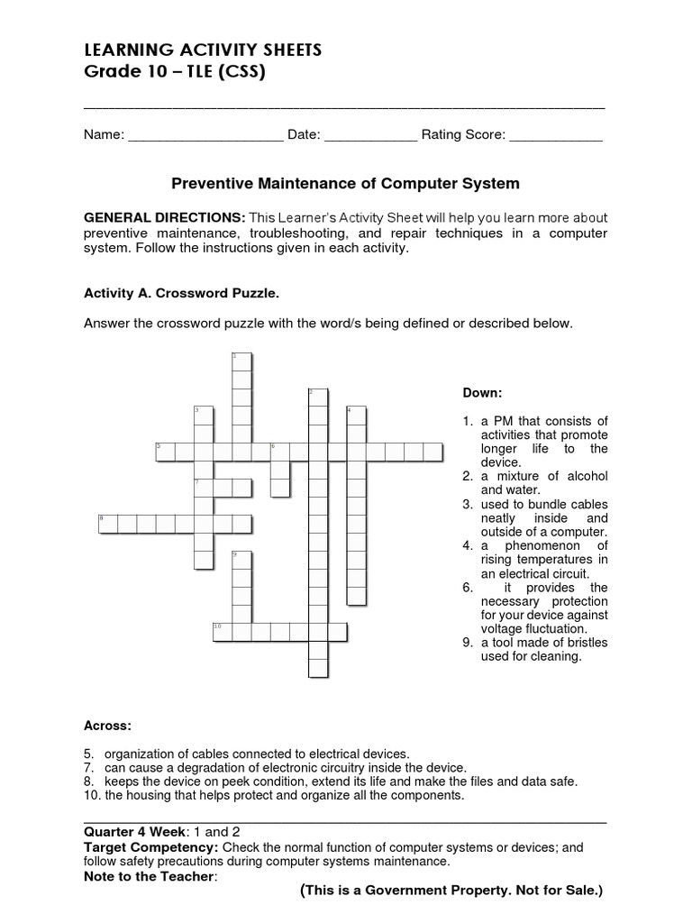 Tle-Te 10 - Q4 - Ict CSS - Las 1-2 RTP PDF | PDF | Antivirus Software ... Tle-Te 10 - Q4 - Ict CSS - Las 1-2 RTP PDF | PDF | Antivirus Software ...