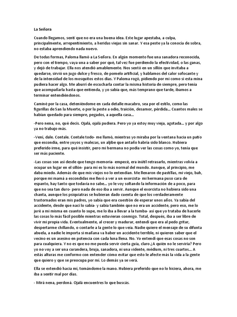 La Señora | PDF