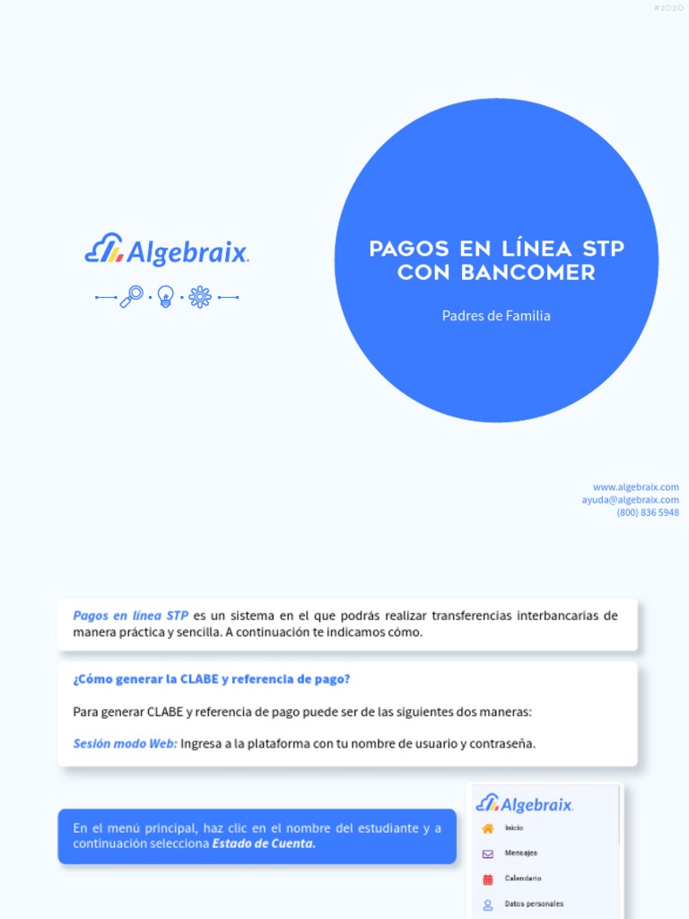 Pagos Algebraix STP Bancomer | PDF | Aplicación movil | Contraseña