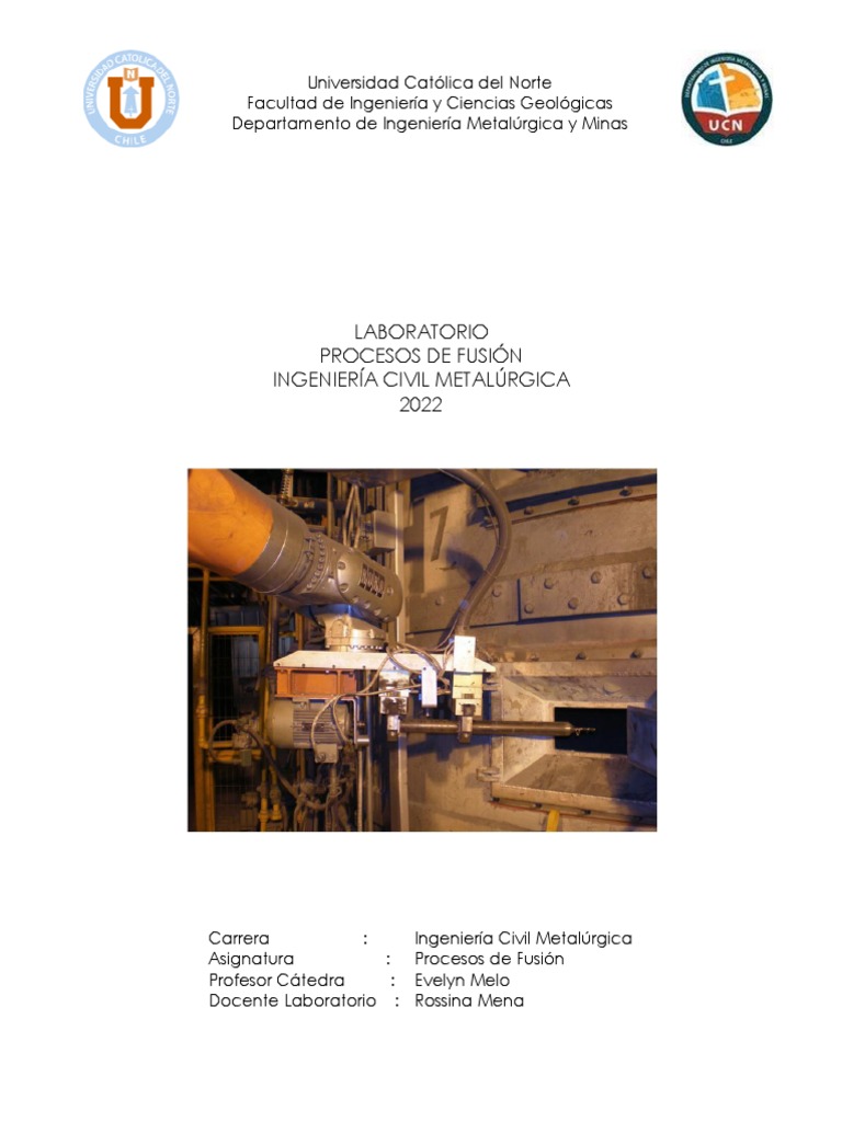 Guia Proceso de Fusión 2020 ICM | PDF | Cobre | Laboratorios