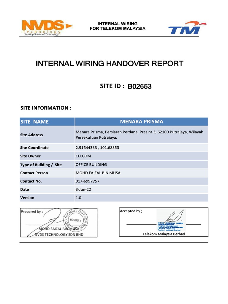 Contoh Final Report IW PDF | PDF