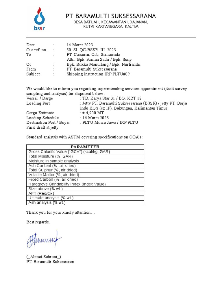 Si 50 BSSR Irp Pltu#09 PDF | PDF