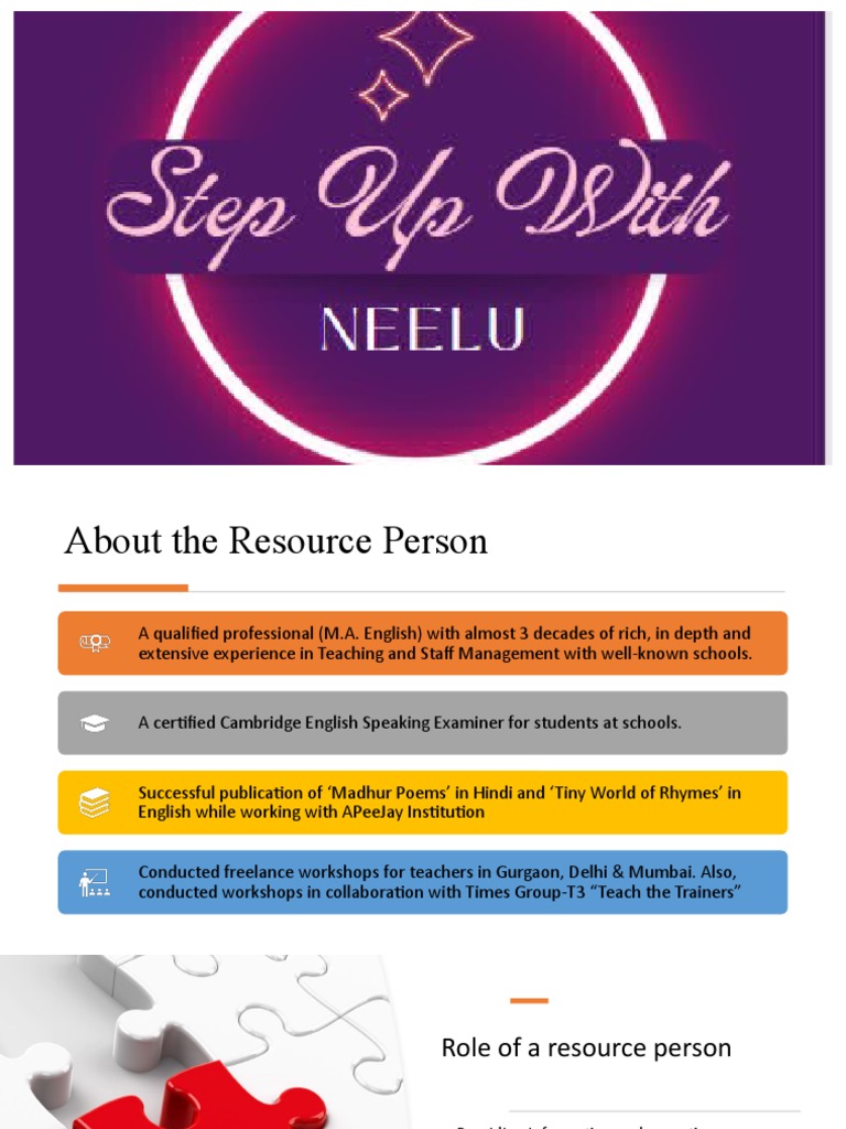 Profile PPT-Neelu | PDF | Learning | Collaboration
