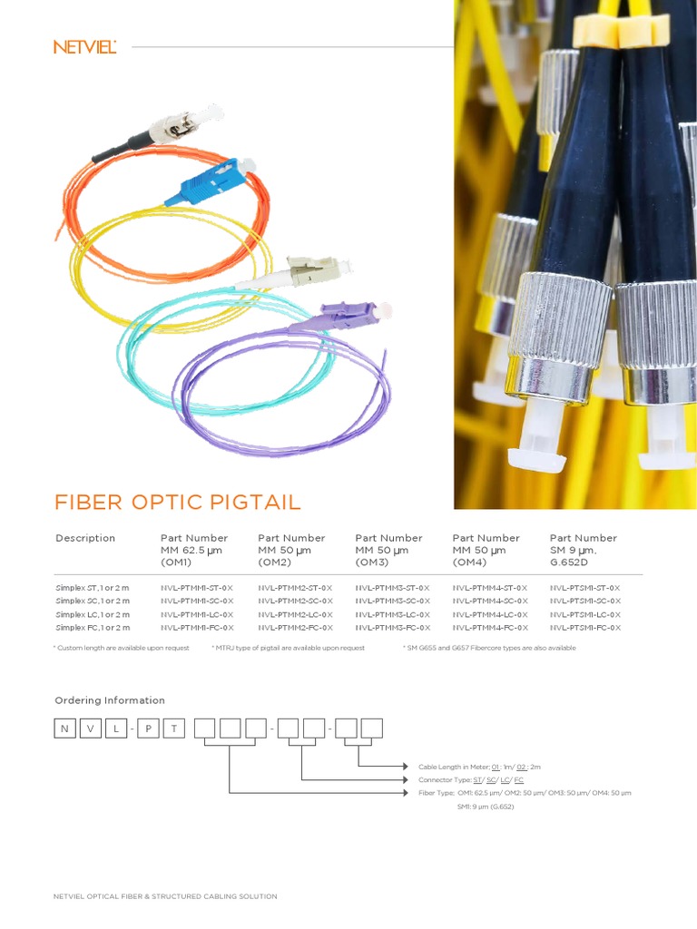 04-Fiber Optic Pigtail | PDF