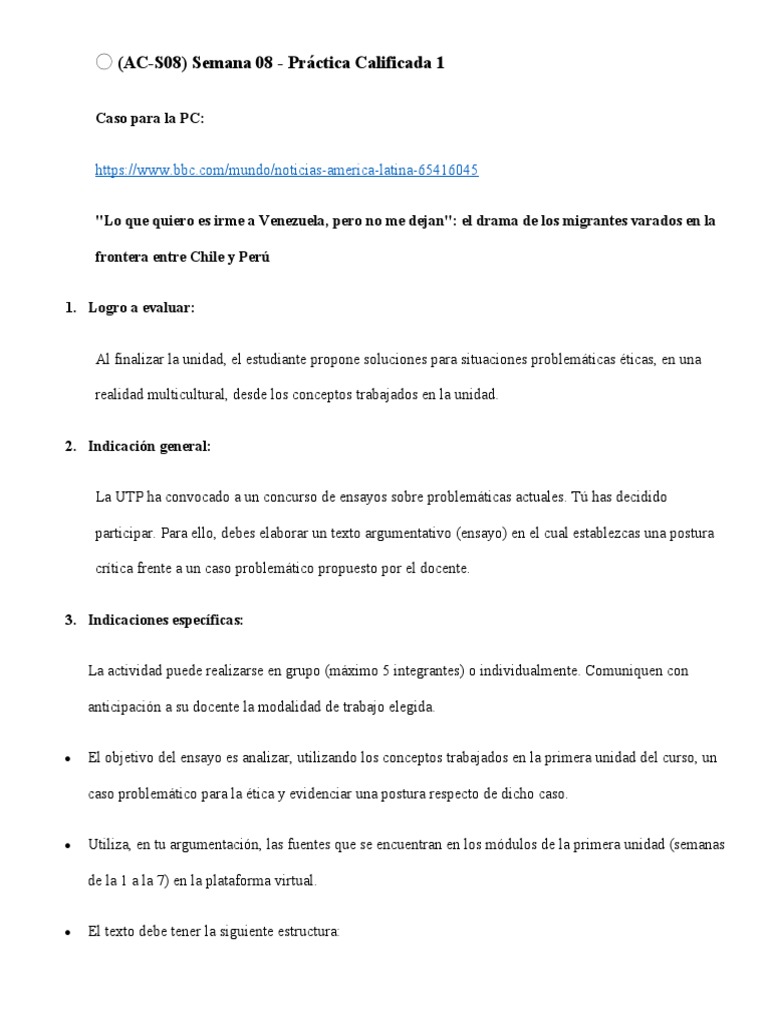 Consigna PC | PDF | Ensayos