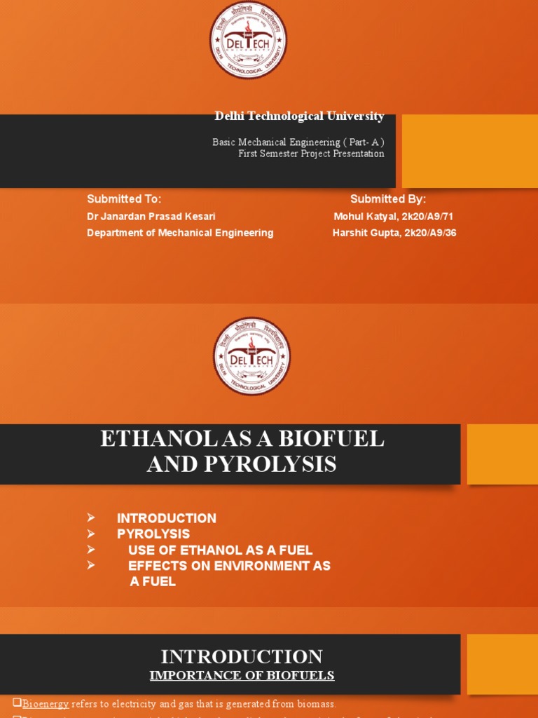 DTU Biofuel Blend Project | PDF | Biofuel | Biomass