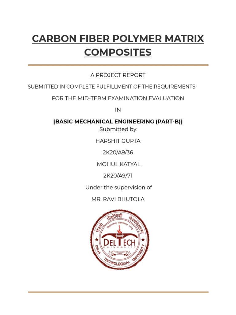 BME (B) Project Report PDF | Download Free PDF | Composite Material | Fibers
