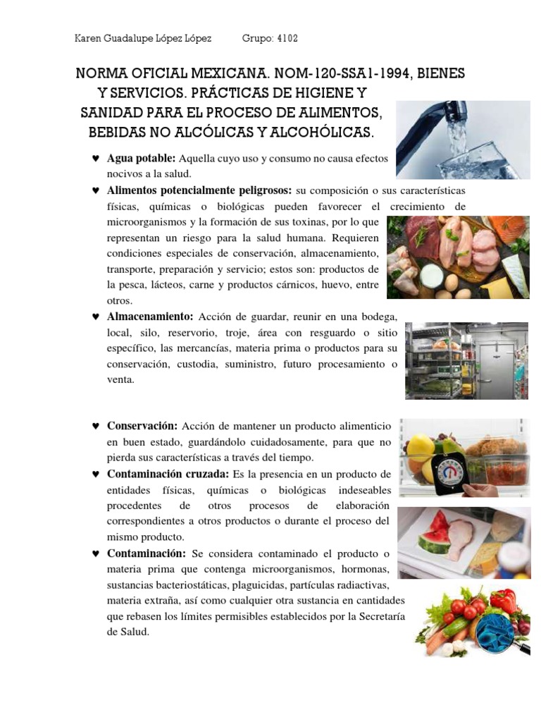 Norma Oficial Mexicana que establece las prácticas de higiene y sanidad ...