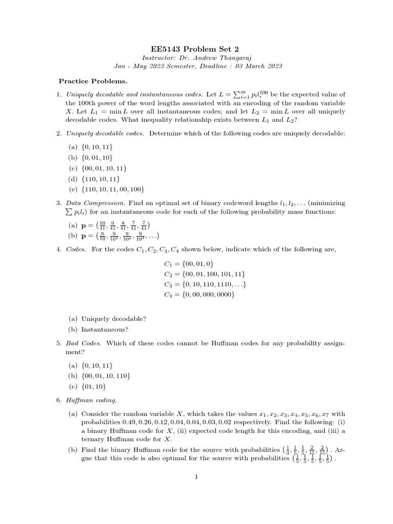Ee5143 Pset2 PDF | Download Free PDF | Code | Algorithms