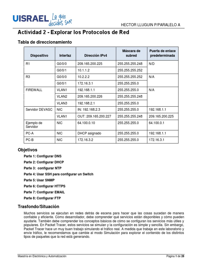 Actividad 2 Explorando Protocolos de Comunicaciones - HELLP | Descargar ...