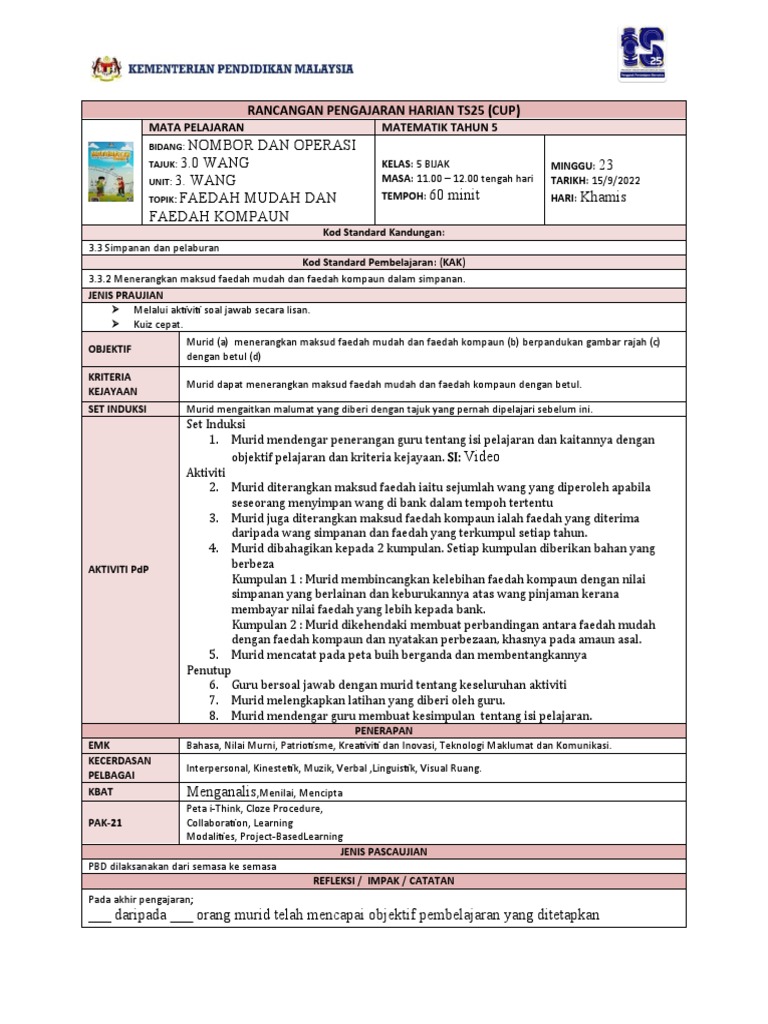 RPH Cup-Mt 5 Bijak | PDF