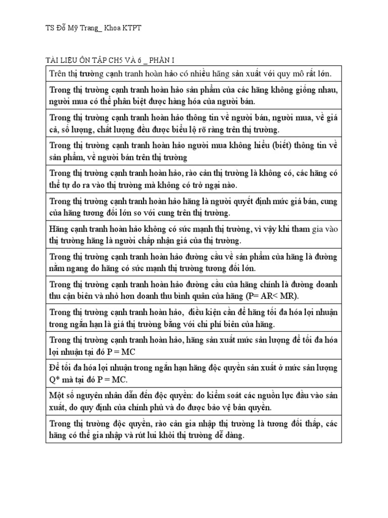 TÀI LIỆU ÔN TẬP C5 VÀ C6 - pI | PDF