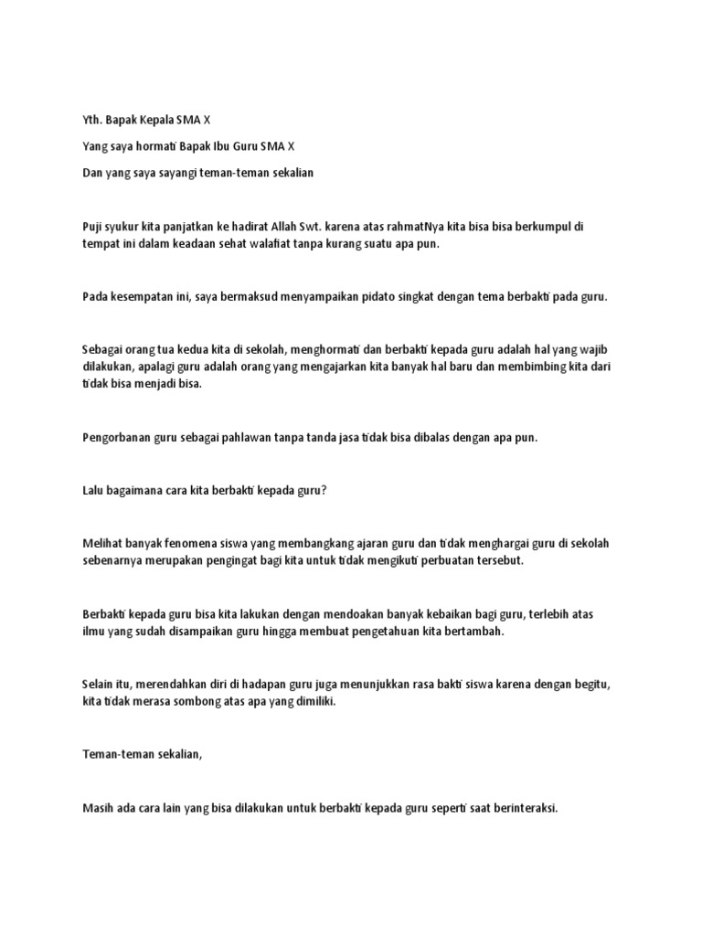 PIDATO BERBAKTI KEPADA ORTU Hal 5 | PDF