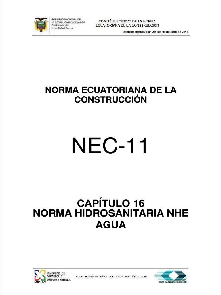 Nec - 11 PDF | PDF | Tubería (transporte de fluidos) | Agua