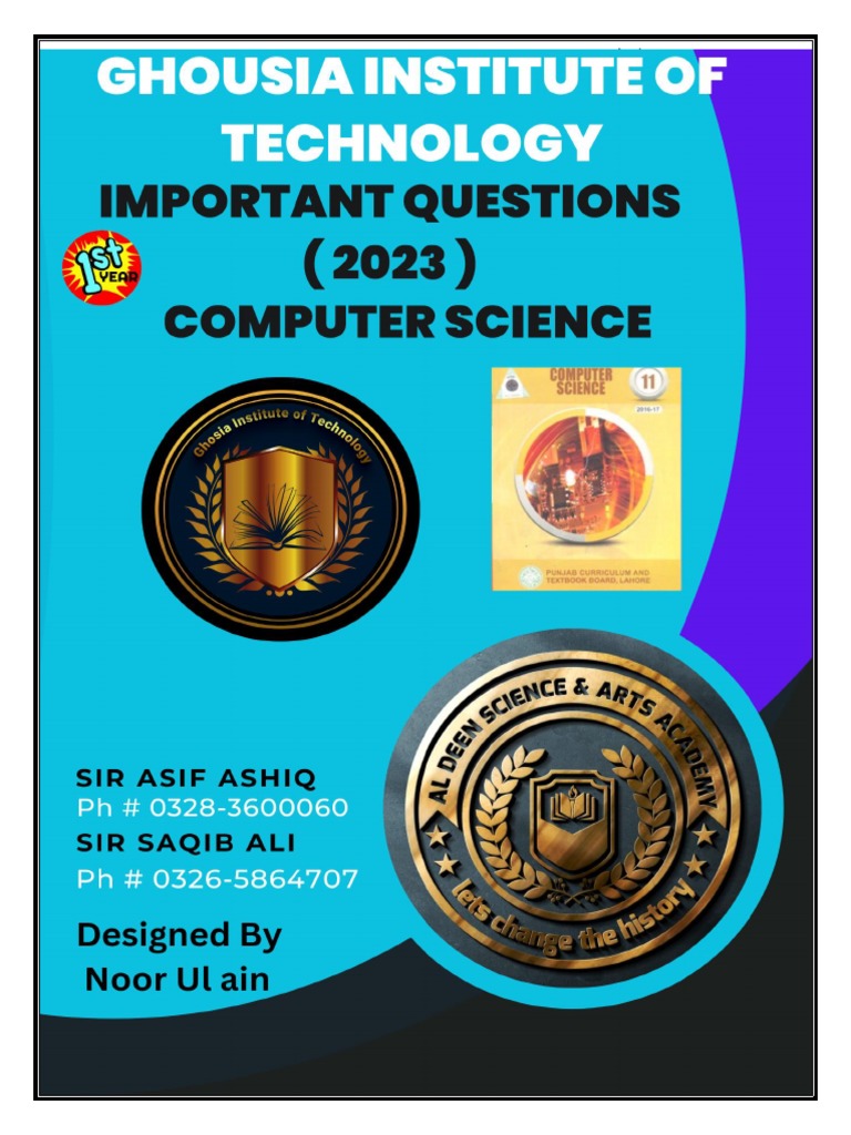 1st Year Computer Imporant Questions (2023) | PDF | Computer Network ...