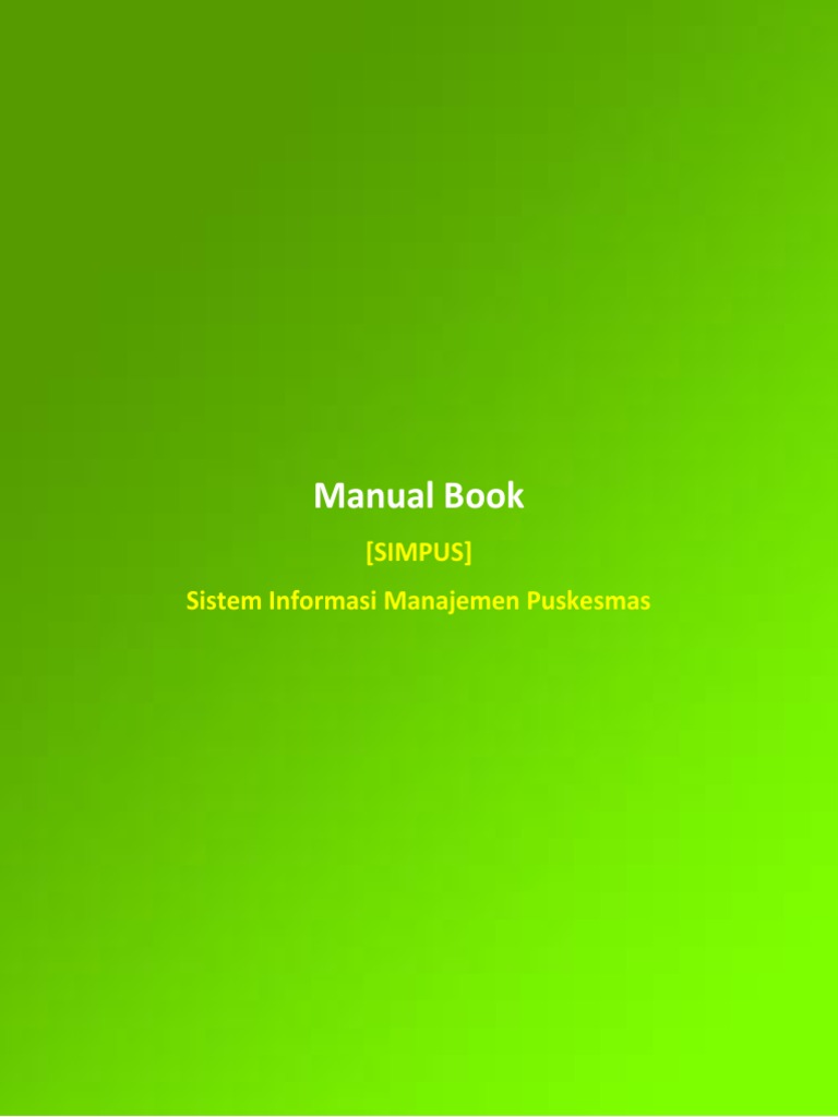 Manual Book Simpus PDF | PDF