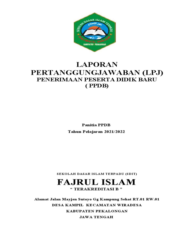 LPJ PPDB 2021-2022 | PDF | Ilmu Sosial | Kesehatan Holistik