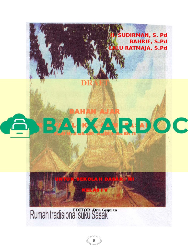 Buku Ajar Muatan Lokal Sasak Kelas 4-6 | PDF