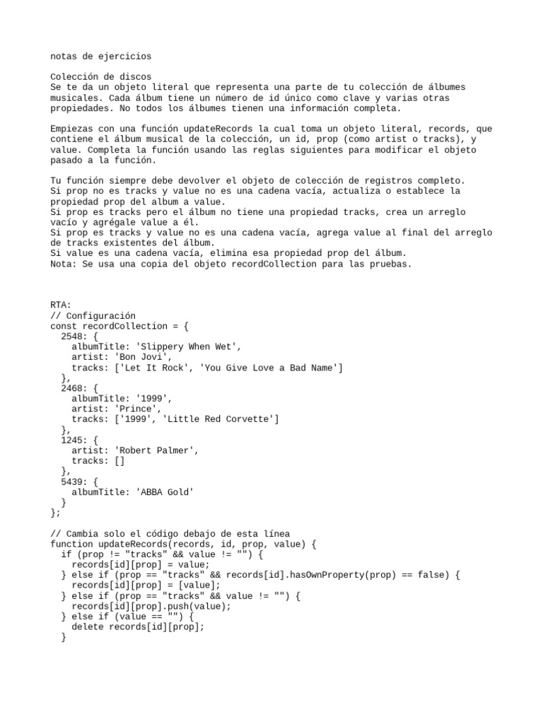 Ejercicios Javascript | PDF | Desarrollo de software | Ciencias de la Computación