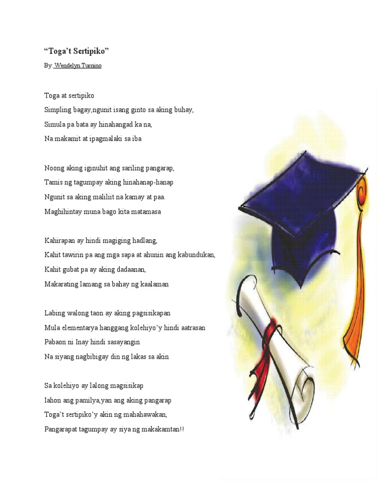 Toga at Sertipiko | PDF