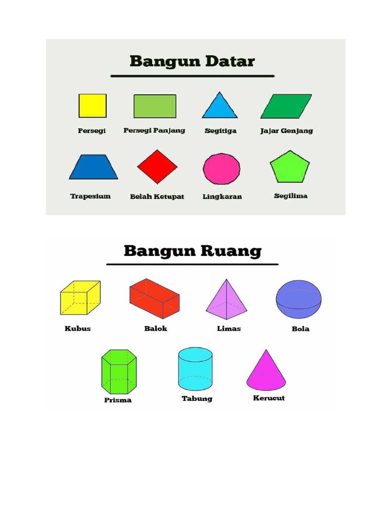 Bangun Datar Dan Bangun Ruang | PDF