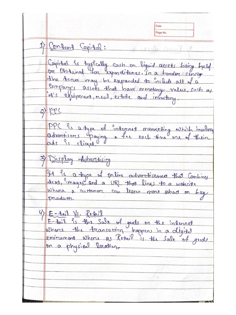 Digital marketing notes | PDF