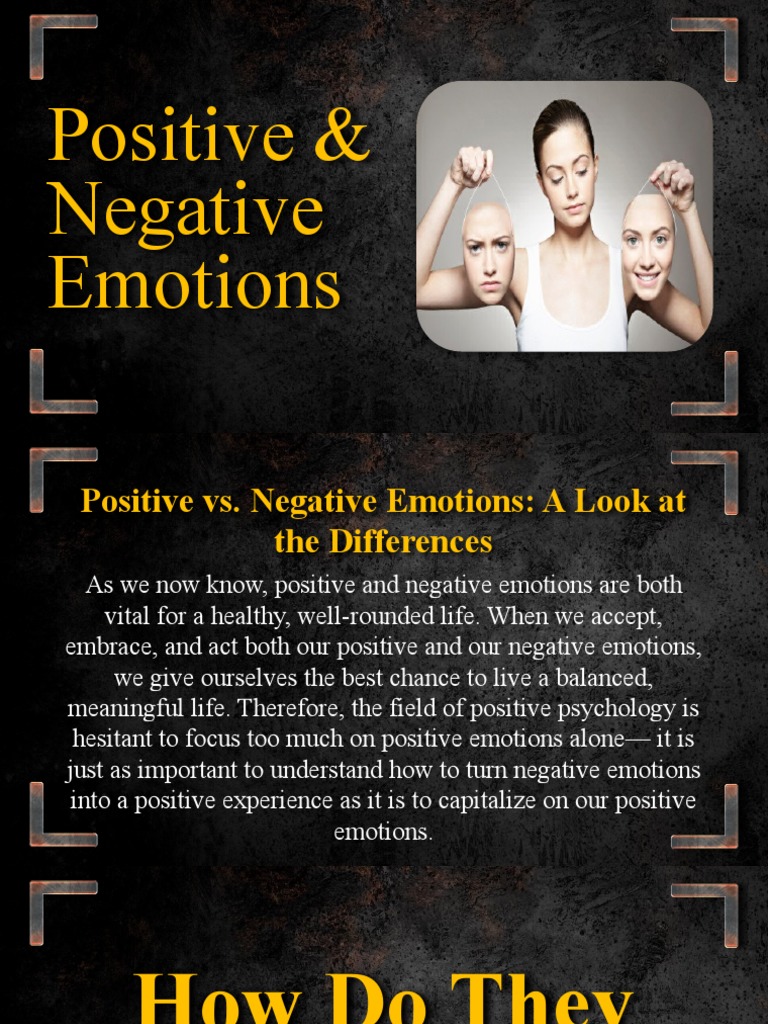 Lesson 14 Positive and Negative Emotions | PDF