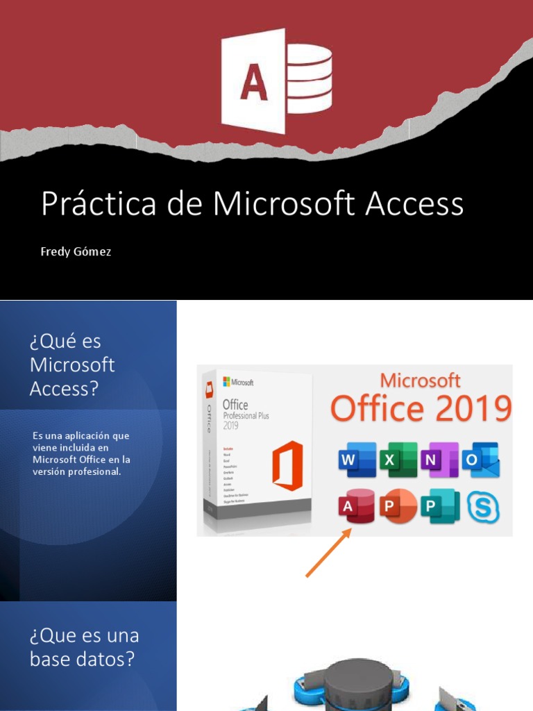Introducción a Microsoft Access y Bases de Datos | PDF