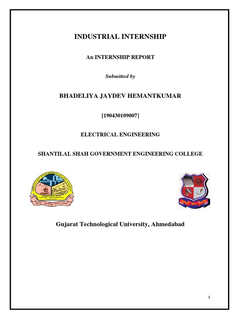 Internship Report 1 PDF | PDF | Electric Motor | Power Supply