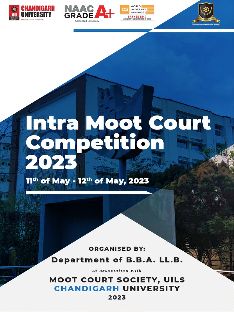 Intra Moot Court Competetion BBA LLB | PDF | Argument | Justice