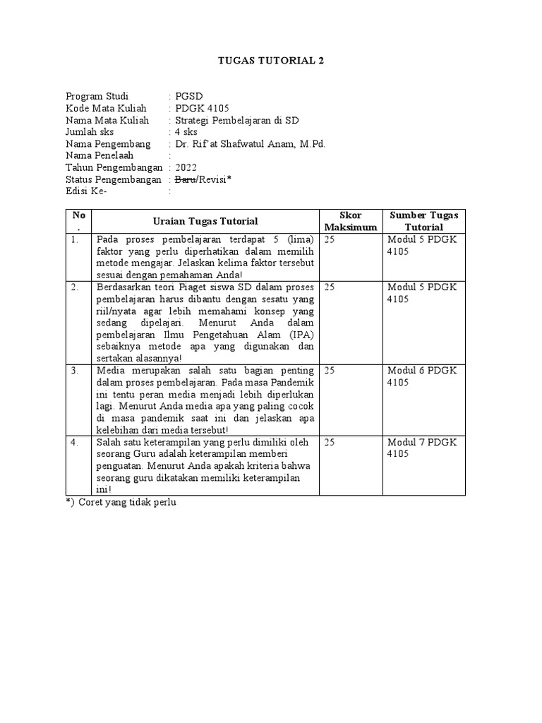 Sesi 5 Tugas Tutorial 2 | PDF