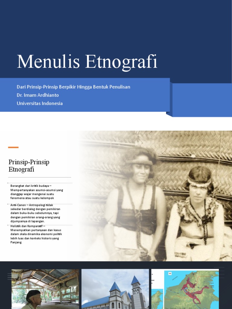Panduan Menulis Etnografi | PDF | Filsafat