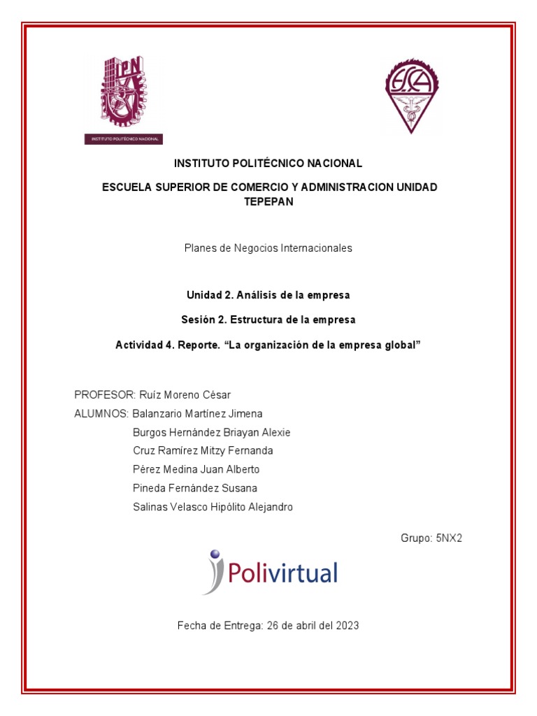 S2a5burgosh Briayanalexie Corrección | PDF | Marketing | Globalización