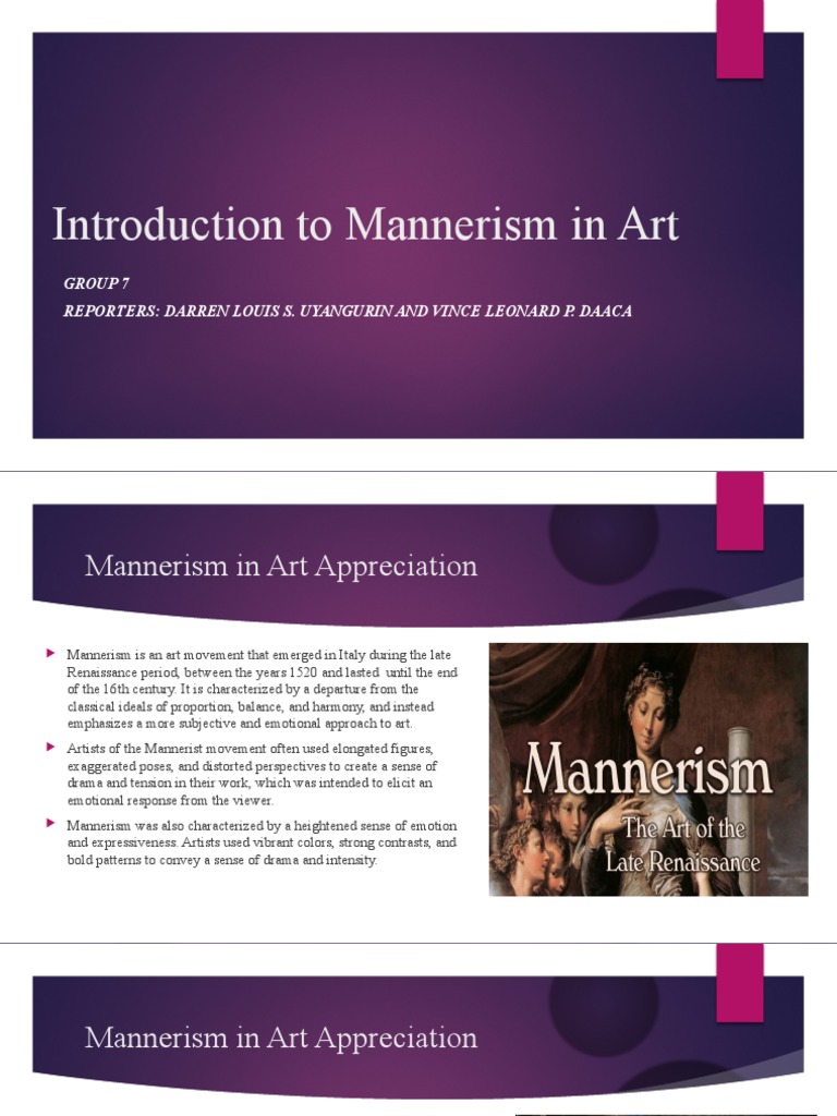 Understanding Mannerism in Art | PDF | Aesthetics