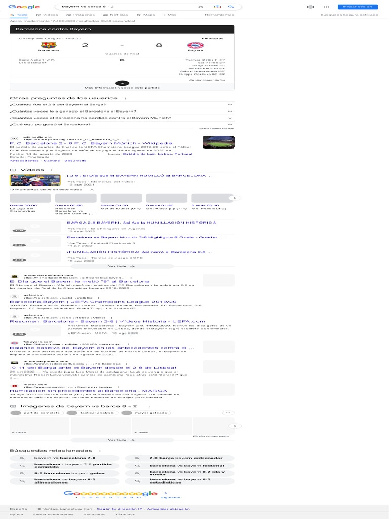 Bayern Vs Barca 8 - 2 - Buscar Con Google PDF | PDF | FC Barcelona ...