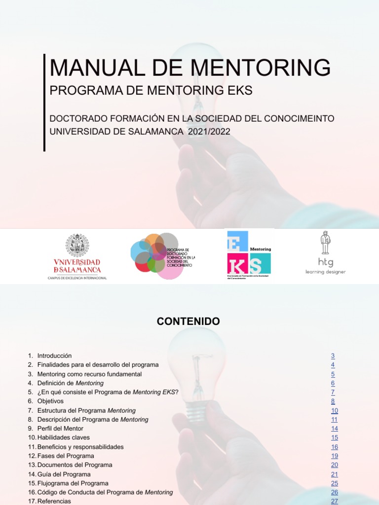 Mentoring EKS: Guía Doctorado USAL | PDF | Aprendizaje | Evaluación