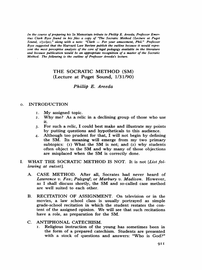 Areeda-Socratic_Method | PDF