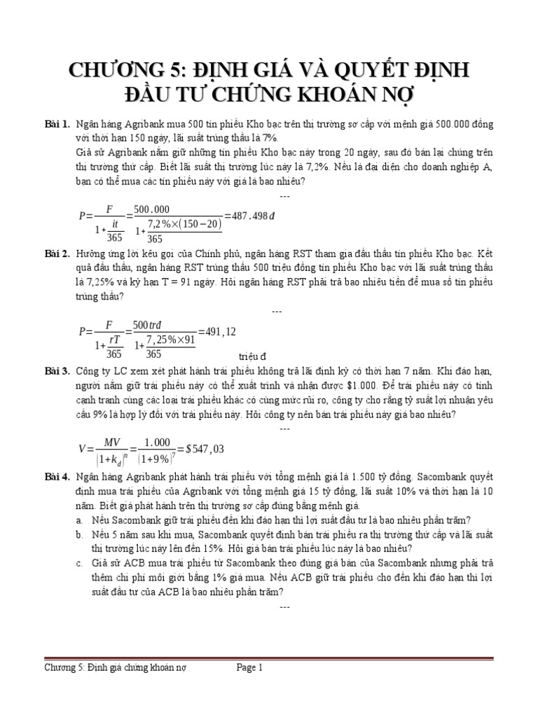 Bai Giai Chuong 3a | PDF