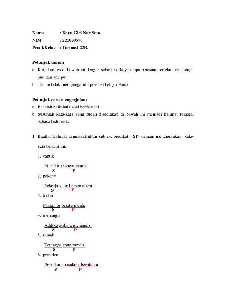 Bahasa Indonesia - Tugas - TM - 3 | PDF
