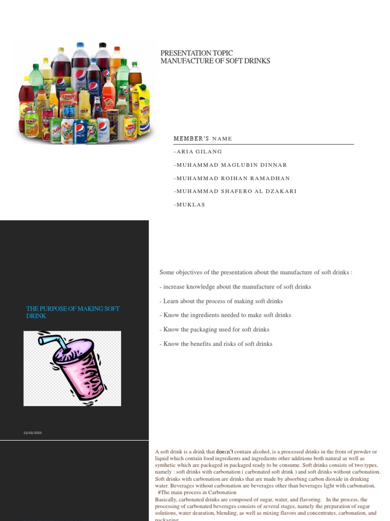 Presentasi Bahasa Inggris | PDF | Soft Drink | Drink