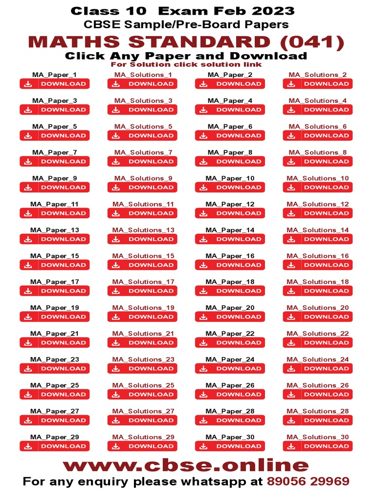 Maths Sample Papers | PDF | Qualifications | Student Assessment And ...