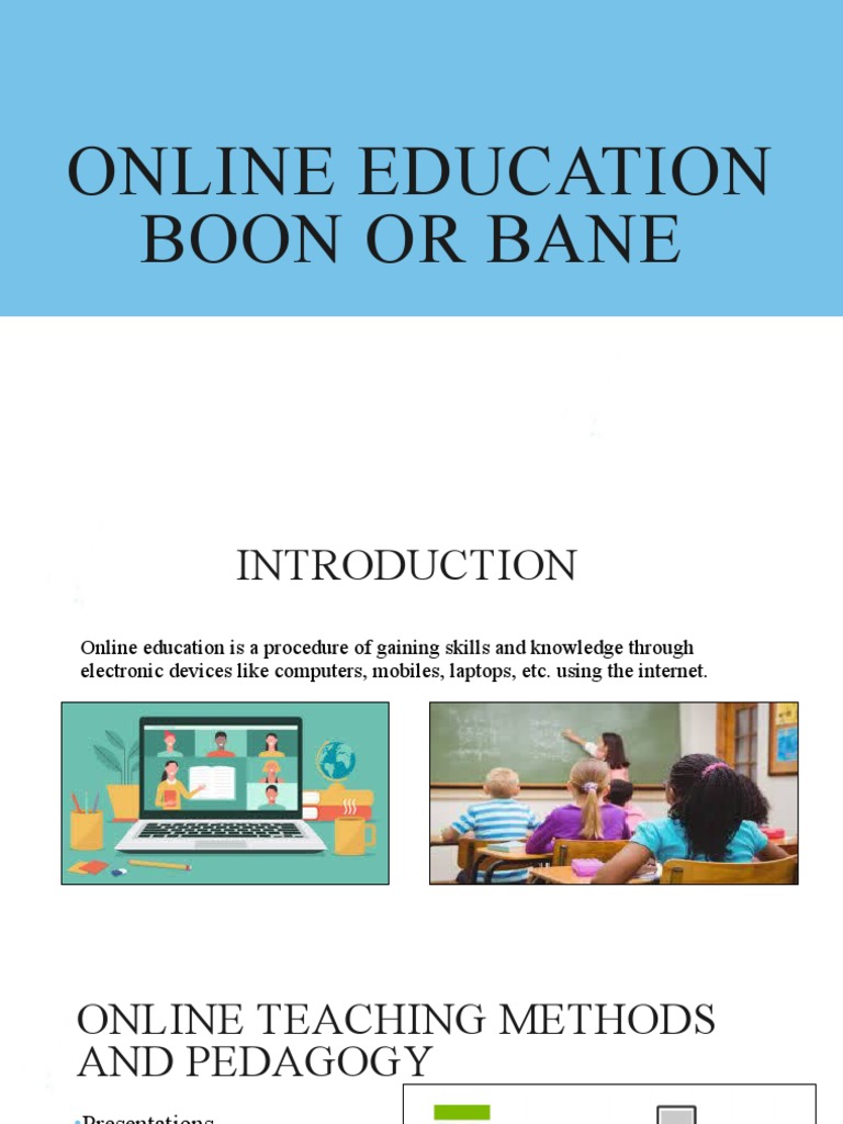 Midterm - Online Education Boon or Bane | PDF
