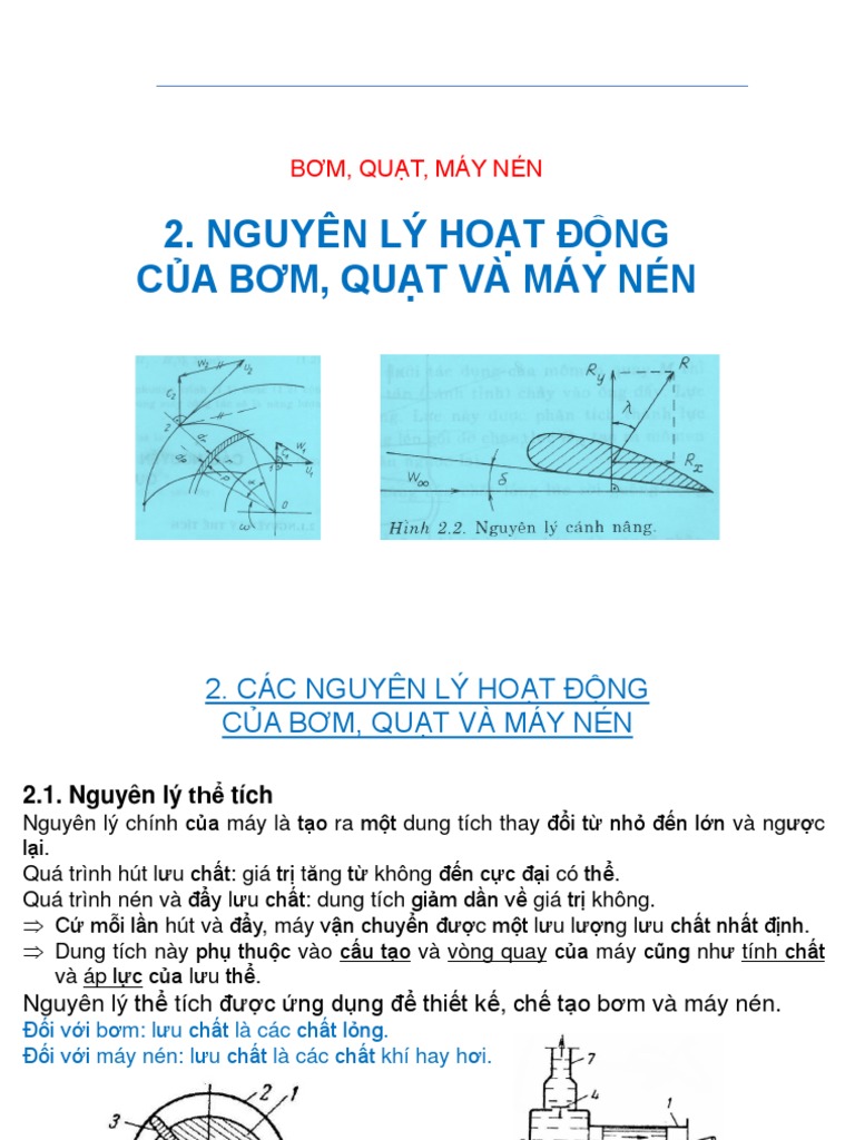 1.2 Cac Nguyen Ly Ho T Dong Cua Bom, Qu T Va May Nen | PDF