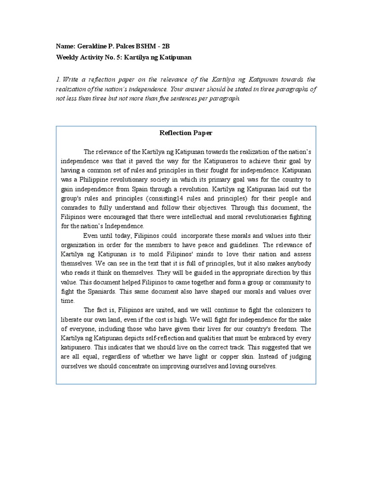 Kartilya NG Katipunan | PDF