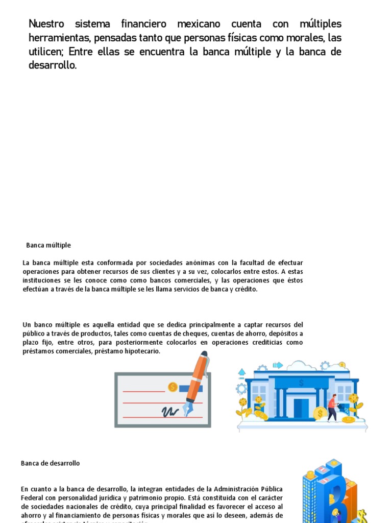 Banca Múltiple y de Desarrollo en México | PDF | Bancos | Negocios ...