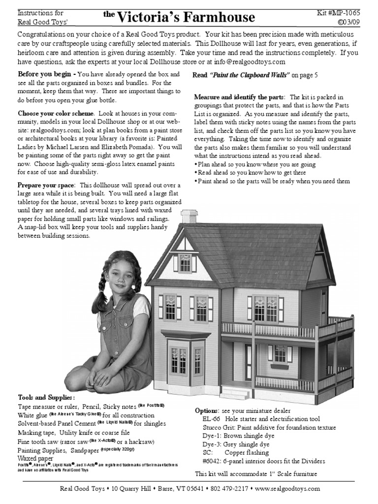 Victorianfarmhouse Instrucitons | PDF | Window | Industrial Processes