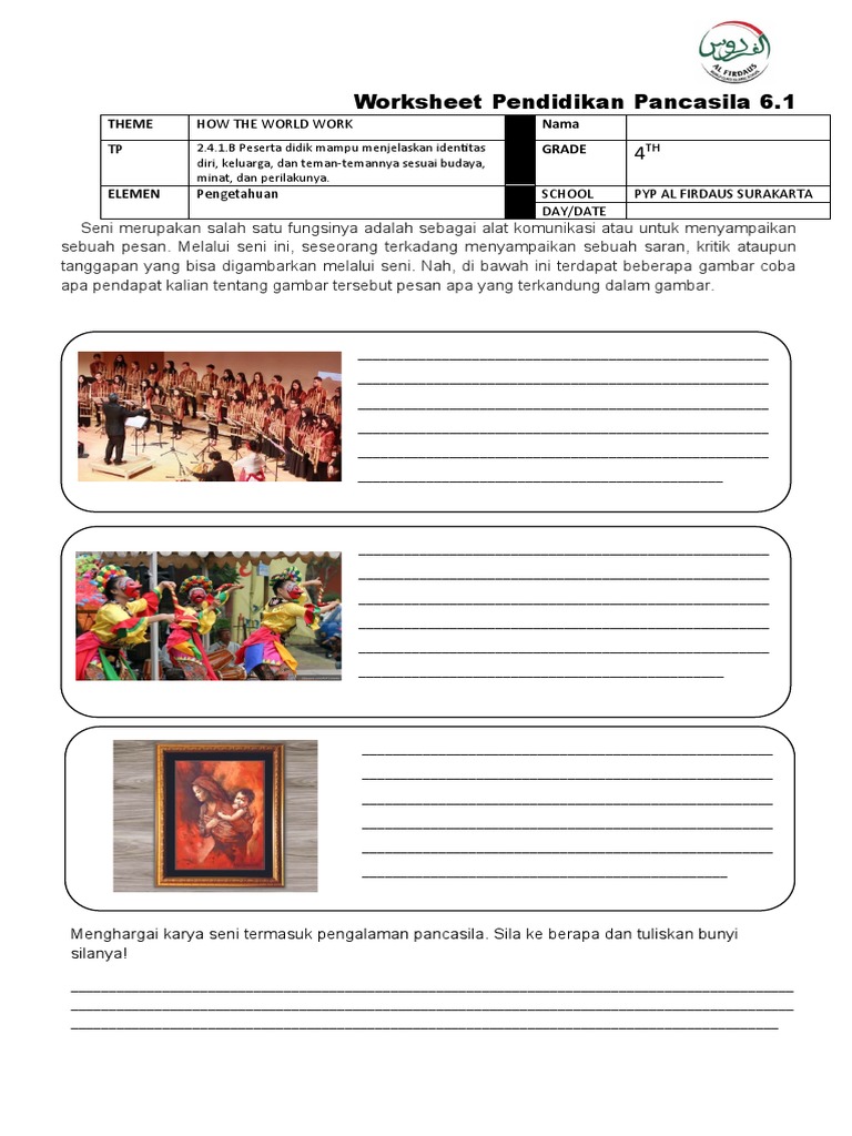 Worksheet 6.1 PP | PDF