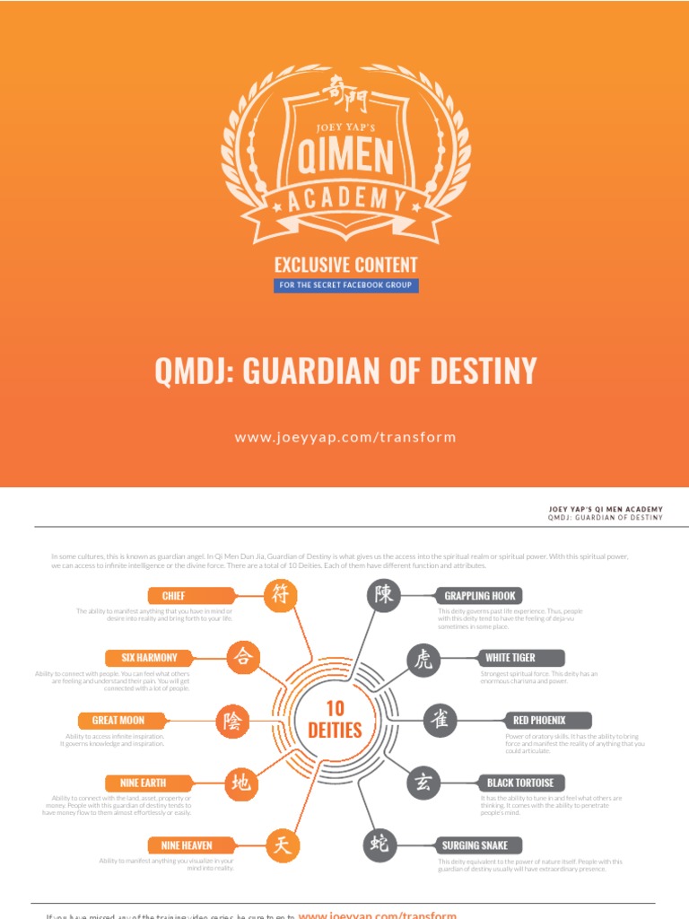 QMDJ Guardian of Destiny | PDF | Deities | Religious Belief And Doctrine